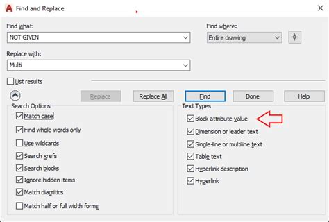 Solved Find And Replace Not Working With Attribute Definition