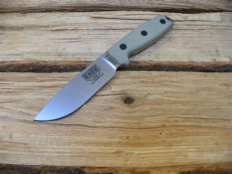 Esee Model 4 Stainless Plain Es4pmbb Euro