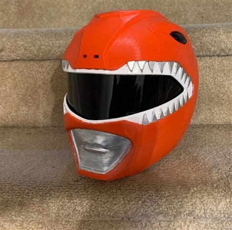 🪖 Casco Power Rangers Red Ranger Mmpr・archivo Stl Para Impresión 3d・cults