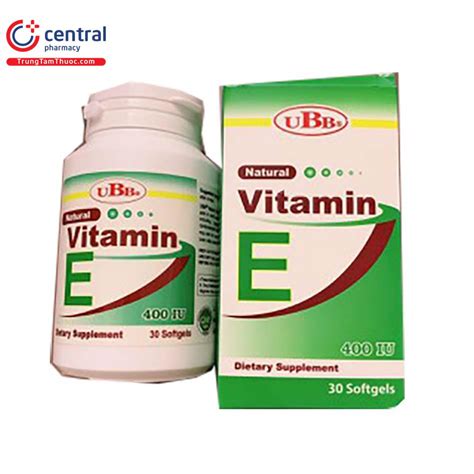 Thuốc Ubb Natural Vitamin E Bổ Sung Vitamin E Tăng Cường Thị Lực