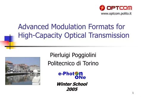 Ppt Advanced Modulation Formats For High Capacity Optical