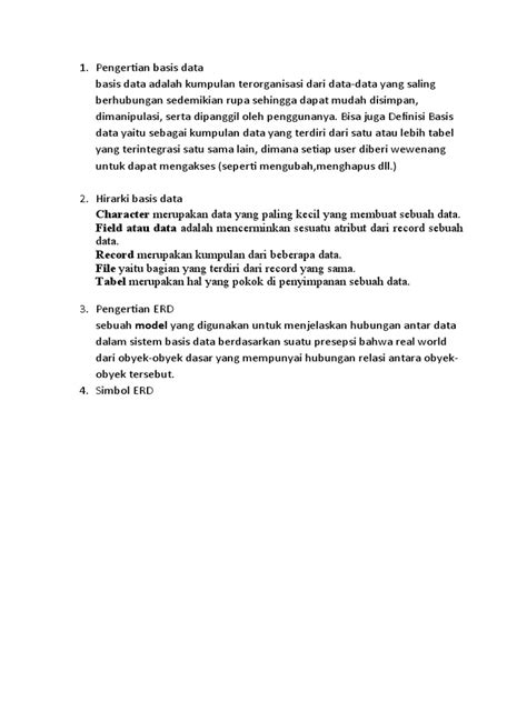 Pengertian Basis Data Pdf