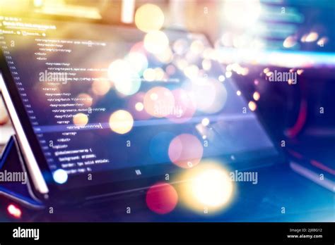 It Businessmonitor Closeup Of Function Source Code Project Managers