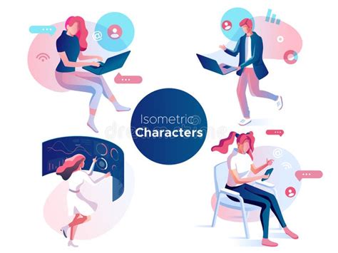 People Work And Interacting With Graphs And Devices Data Analysis And Office Situations 3d