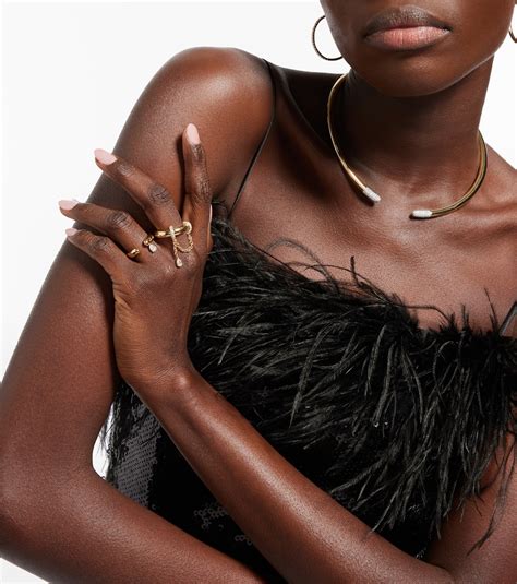 골드 Tube 14kt 골드 다이아몬드 링 Rainbow K Mytheresa