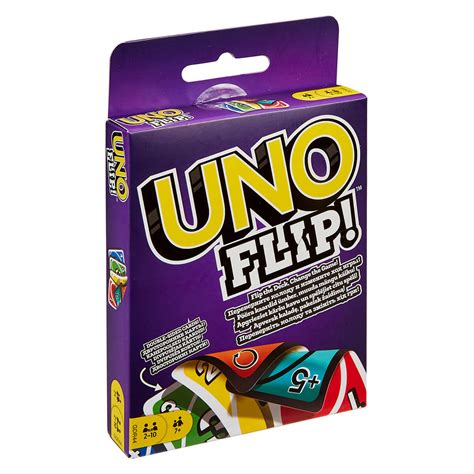 Uno Flip Double Sided Card Game Maziply Toys
