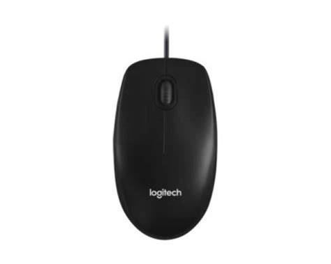 Logitech M100 Optical Corded Mouse Black Bus Computers Doo