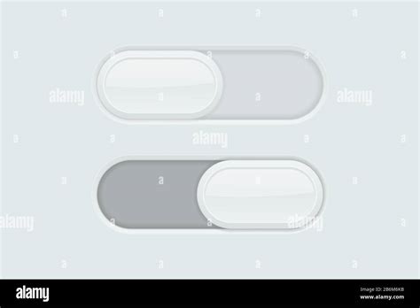 Blank Toggle Switch Buttons User Interface Icons Stock Vector Image And Art Alamy
