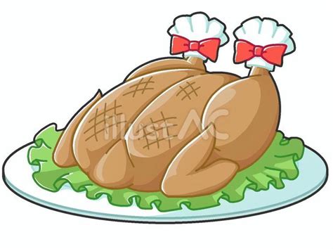 七面鳥の丸焼き 料理イラスト No 23320279無料イラストフリー素材ならイラストAC