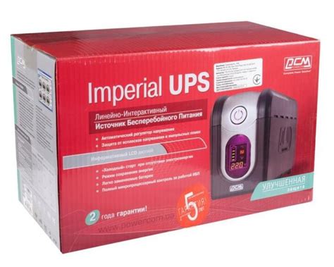 ᐉ Источник бесперебойного питания Powercom Imd 3000ap Lcd 3000va 1800w Line Interactive Usb 6