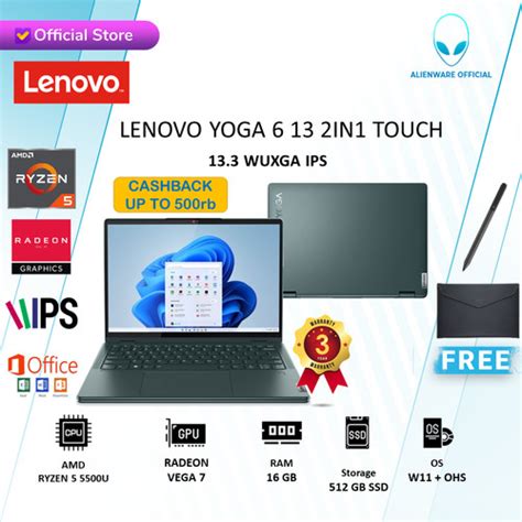 Promo Lenovo Yoga In Touch Ryzen U Gb Ssd Vega W Ohs Cicil X Jakarta
