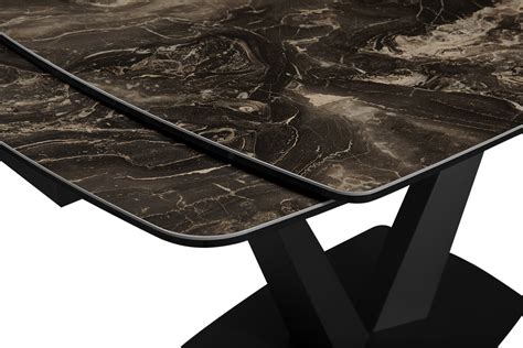 Купить Стол CHALET 120 DOLOMITE CER BK с доставкой в Москве.