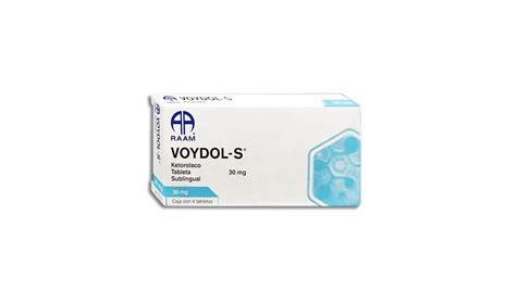 Voydol S 30 Mg Caja Con 4 Tabletas Paxmedical