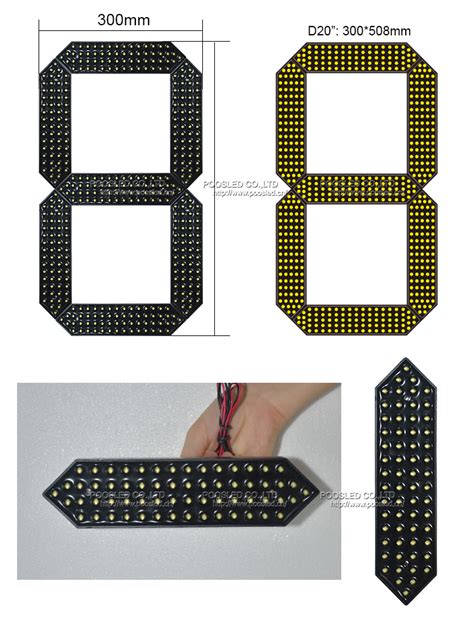 Inch Yellow Large Number Module Segment Led Display Buy Led Digit Module Led Segment