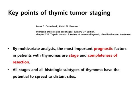 Ppt The Current Staging Systems Of Thymoma Powerpoint Presentation