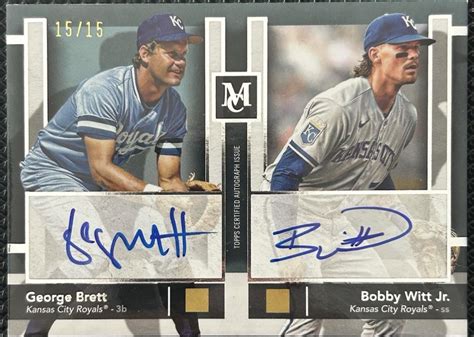 George Brett Bobby Witt Jr Da Bwj Prices 2024 Topps Museum