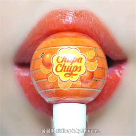 [츄파츕스] 립락커 오렌지 발색 사탕틴트 지워지지않는립 여름립스틱 여름틴트 츄파춥스틴트 네이버 블로그