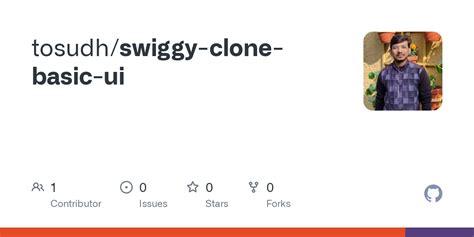 GitHub Tosudh Swiggy Clone Basic Ui
