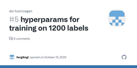 Hyperparams For Training On Labels Issue Dvl Tum Ciagan
