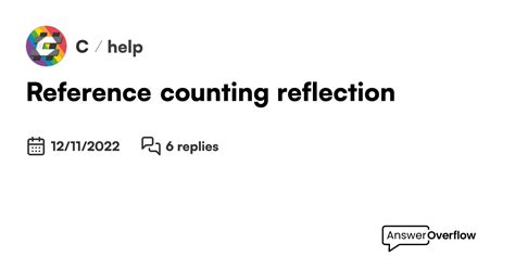 Reference Counting Reflection C