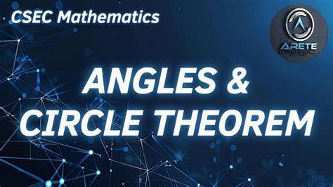 Csec Mathematics Angles And Circle Theorem Youtube