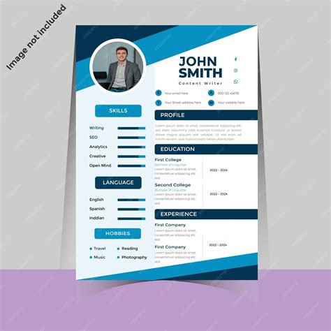 Premium Vector Modern Cv Design Stylish Design Cv Template Office Cv