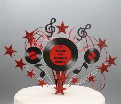 Music Musical Vinyl Cake Topper Cake Decoration Cake Spray Etsy
