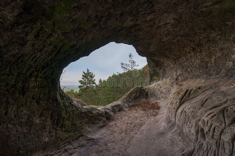 Teufelsmauer Timmenrode Rock Formation Hamburger Coat Of Arms Or Drei Zinnen With Trees And