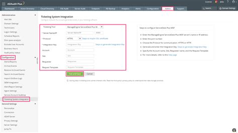 Servicedesk Plus Ticketing System Integration Adaudit Plus