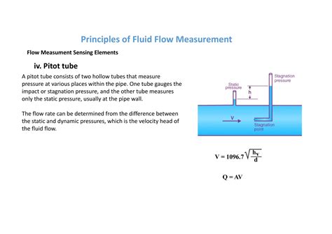 Principles Of Fluid Flow Measurement Pdf