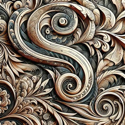 150 47 Sgraffito Art A Decorative And Graphic Art Technique I Stock Illustration