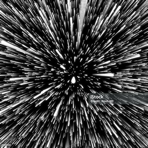 스타 비틀기 또는 하이퍼스페이스 추상적인 배경 추상 폭발 효과입니다 초 공간 여행입니다 공간의 개념 여행 시간과 공간을 변경 하 여 3d 렌더링 Gravitational