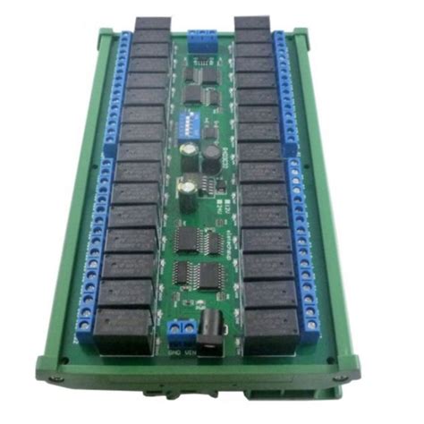 32ch Modbus Rtu Rs485 Relay Switch Board Uart Serial Port Module Din