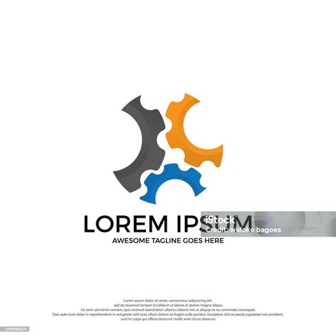 추상 하프 기어 일러스트 템플릿 흰색 배경에 격리 된 톱니 바퀴 아이콘 템플릿 바퀴에 대한 스톡 벡터 아트 및 기타 이미지 바퀴 아이콘 연결 Istock