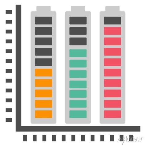 Graphical Representation Of A Vertical Bar Chart Column Graph • Wall Stickers Application
