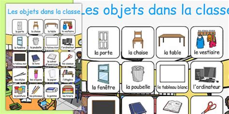 Classroom Objects French Poster French Vocabulary Poster