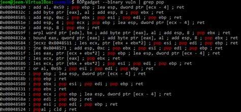 applied return oriented programming rop