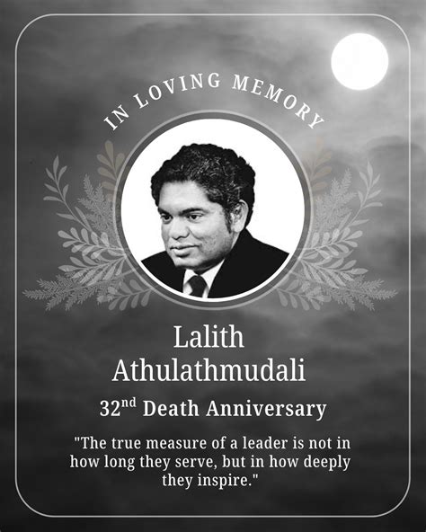 On The 32nd Death Anniversary Of Hon Lalith Athulathmudali We Remember A… Lalith