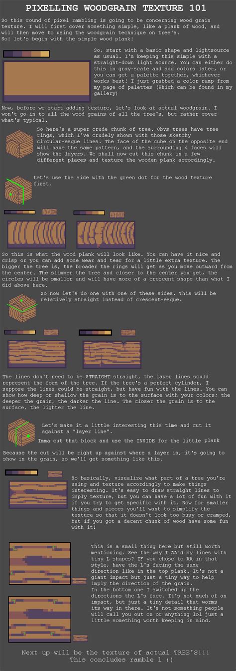 1 TUTORIAL Wood Grain Texture Pt 1 PixelArt How To Pixel Art