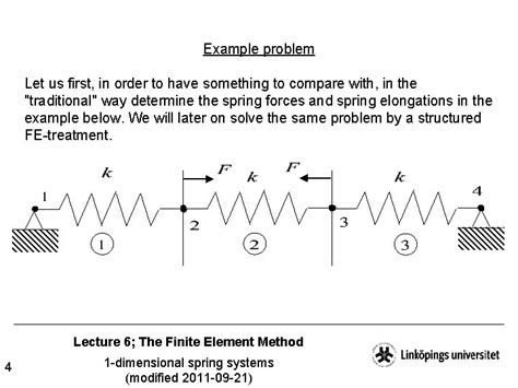 Lecture The Finite Element Method Dimensional