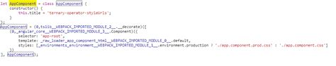 ternary operator in styleurls doesn t work in unittests · issue 21337