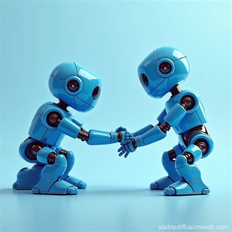 Collaborative Robot Animation Prompts Stable Diffusion Online