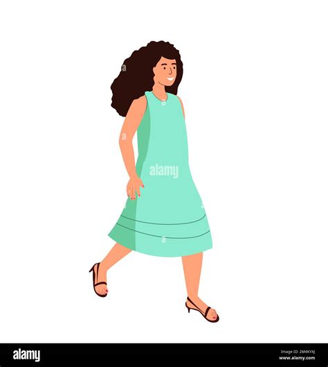 Girl In Dress Cartoon