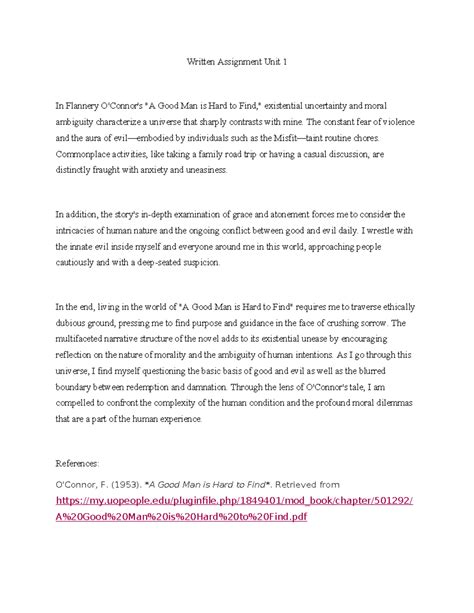 Written Assignment Unit 1 Engl 1405 Written Assignment Unit 1 In