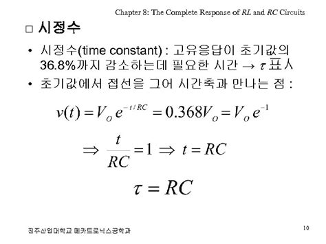 Chapter The Complete Response Of Rl And