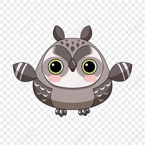 달걀 모양의 올빼미 클립 아트 얼굴이 빨개 올빼미 클립 아트 수직 귀 큰 눈뾰족한 귀만화 Png 일러스트 무료 다운로드 Lovepik