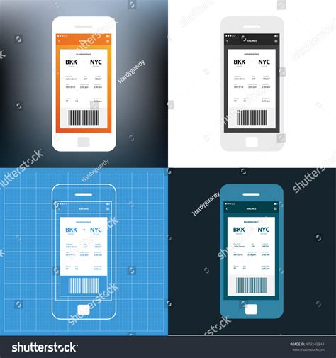 Mobile App Single Screen Ui Kit Stock Vector Royalty Free 479349844 Shutterstock