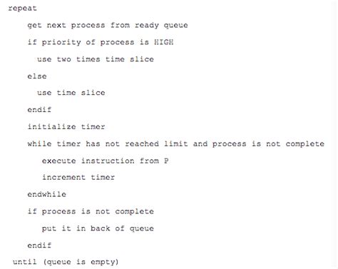 Solved Modify The Time Slicing CPU Scheduling Algorithm Chegg