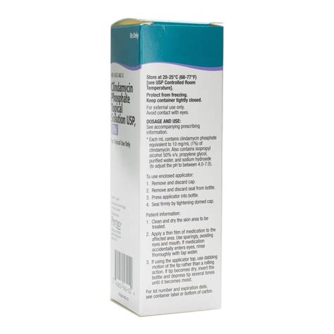 Clindamycin Phosphate 1 Topical Solution 60ml Bottle Mcguff