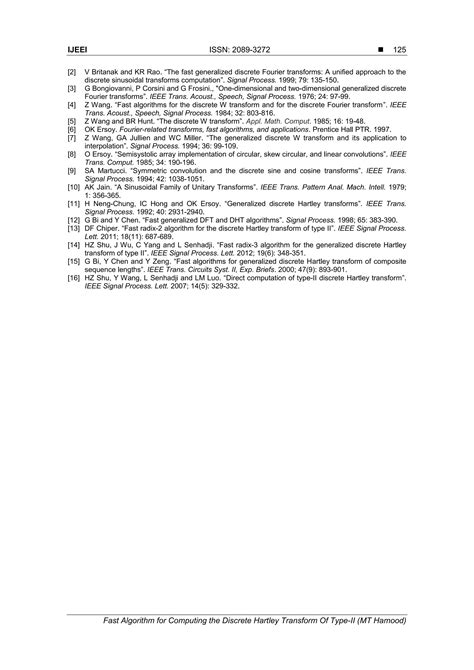 Fast Algorithm For Computing The Discrete Hartley Transform Of Type Ii